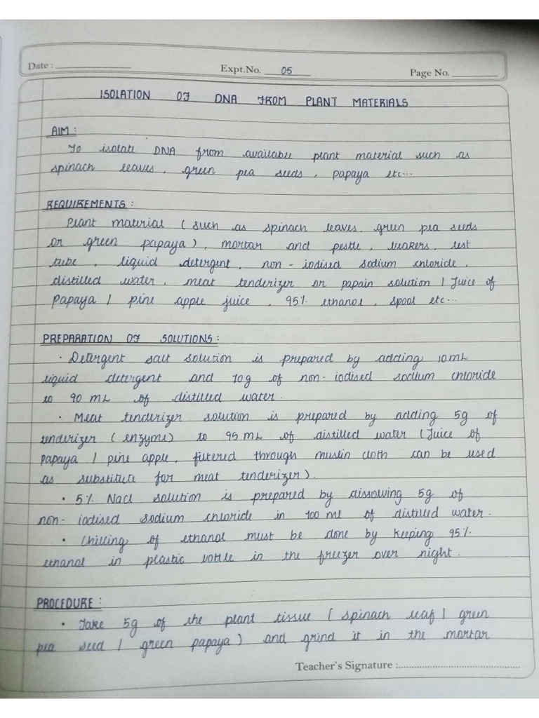 Bio Rec Exp 5 | PDF