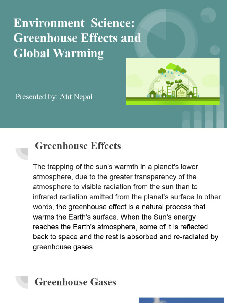 Environment Science - Greenhouse Effects and Global Warming | PDF ...