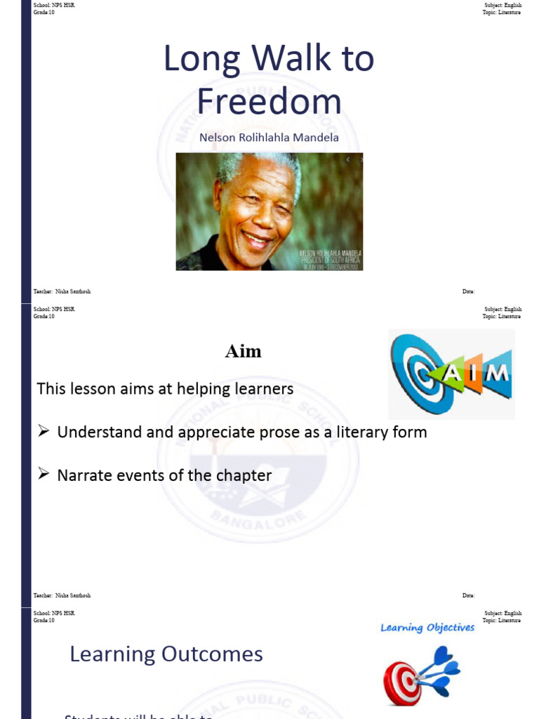 A Long Walk To Freedom | PDF | Nelson Mandela | English Language