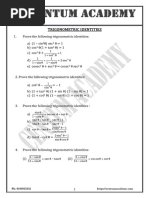 GRADE 11 - Trigonometric Identities | PDF | Mathematical Analysis ...