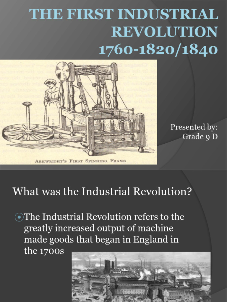 Overview of the Industrial Revolution | PDF | Industrial Revolution ...