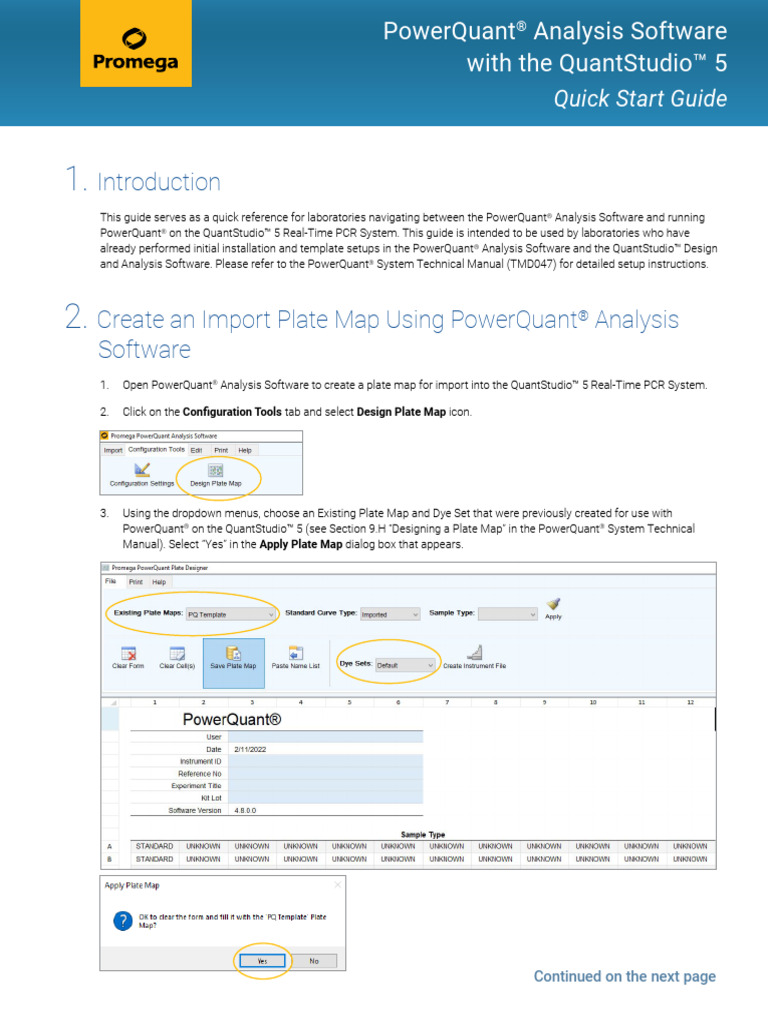 PowerQuant® Analysis Software Quick Start Guide FB241 | PDF | Microsoft ...