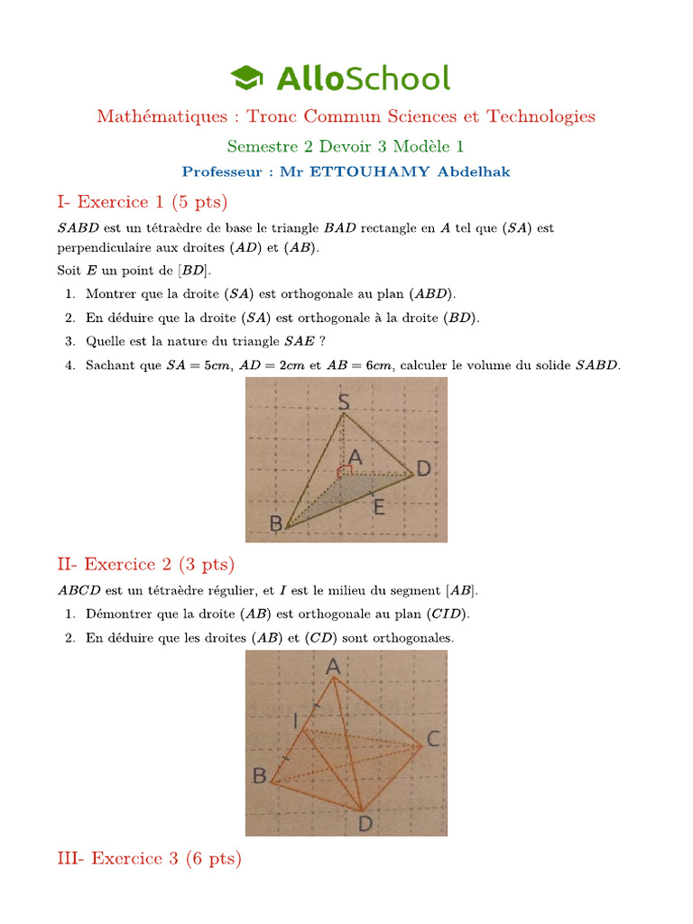Math Tc Semestre 2 Devoir 3 Modele 1 1 Pdf
