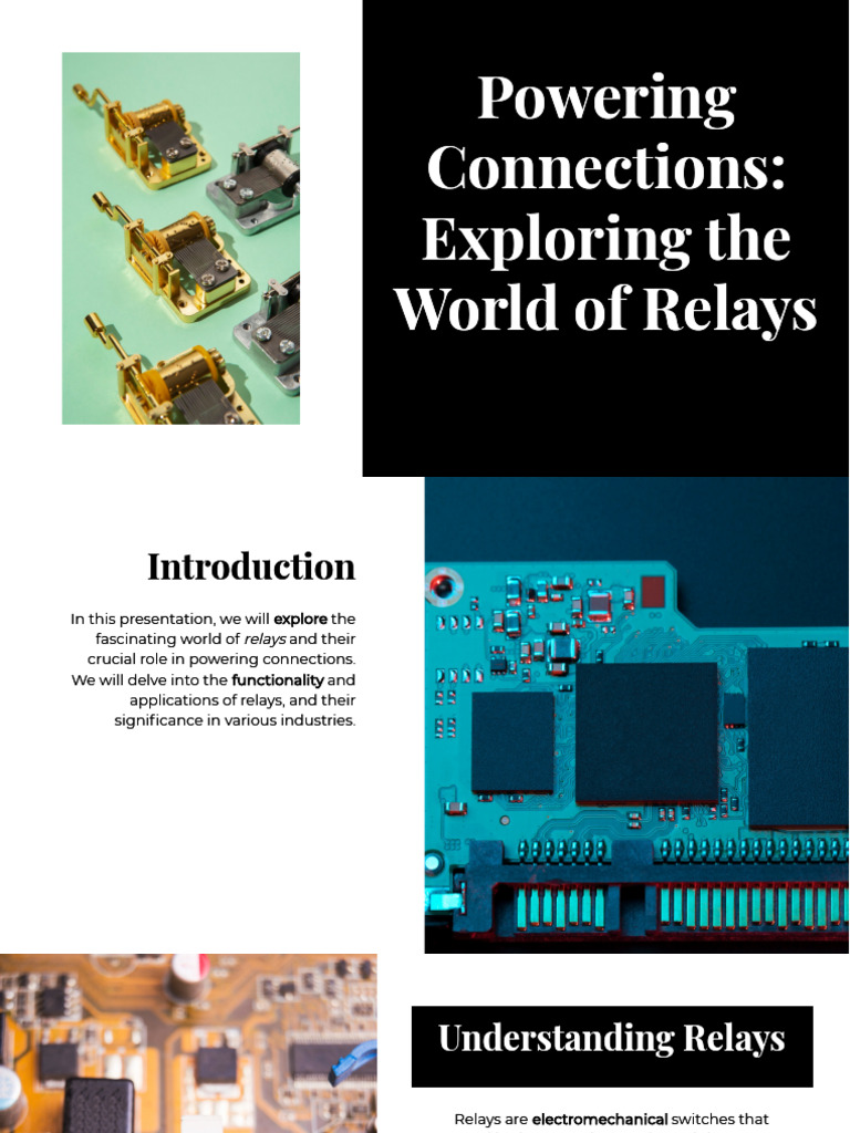 Wepik Powering Connections Exploring The World of Relays 20240125064656MnzX | PDF