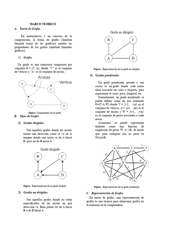 Marco Teorico y Diagrama de Flujo | PDF | Teoría de grafos | Algoritmos