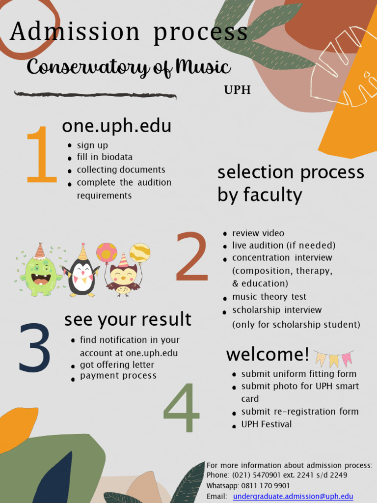 UPH Conservatory Music Admission Guide | PDF | Concerto | Double Bass