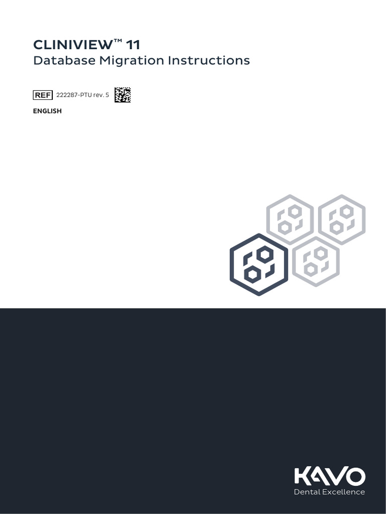Cliniview 11 10 Database Migration Instruction R5 Pdf Installation