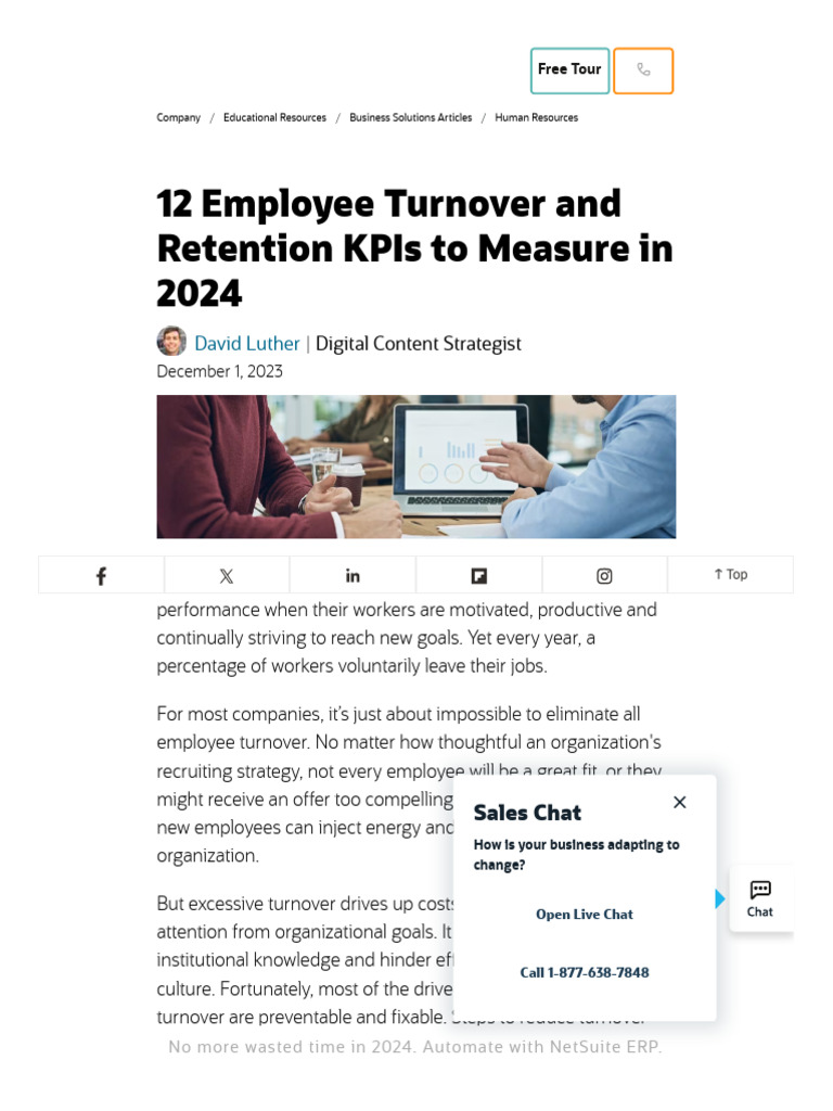 12 Employee Turnover and Retention KPIs To Measure in 2024 - NetSuite ...