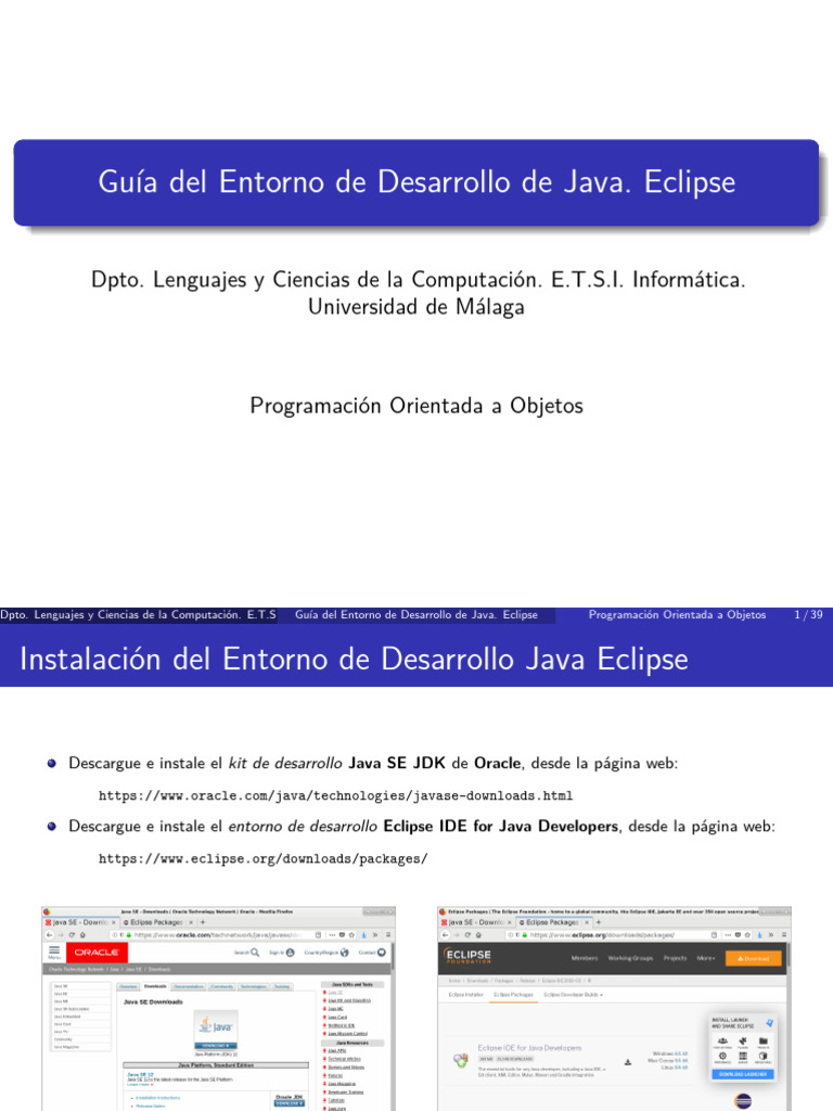 Guia Eclipse | PDF | Java (lenguaje de programación) | Archivo de computadora
