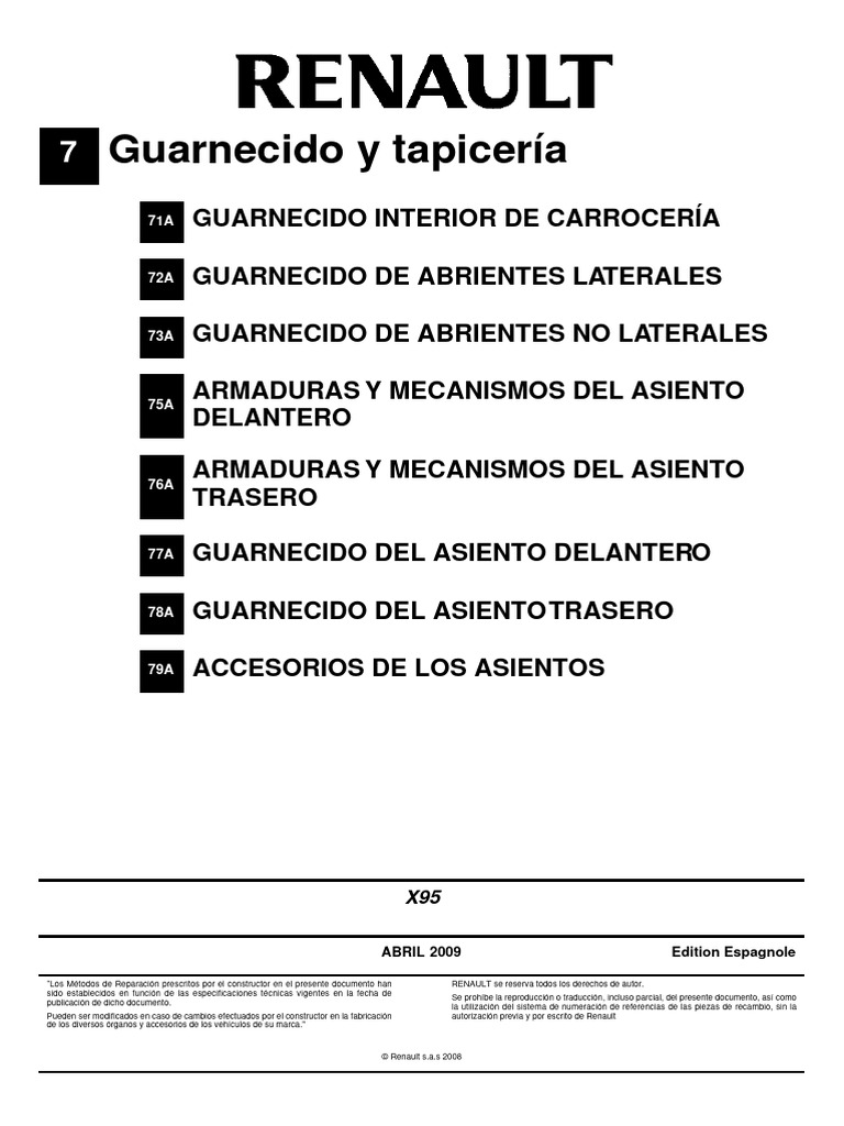 Guarnecido y Tapiceria | PDF | Airbag | Tecnología de vehículos