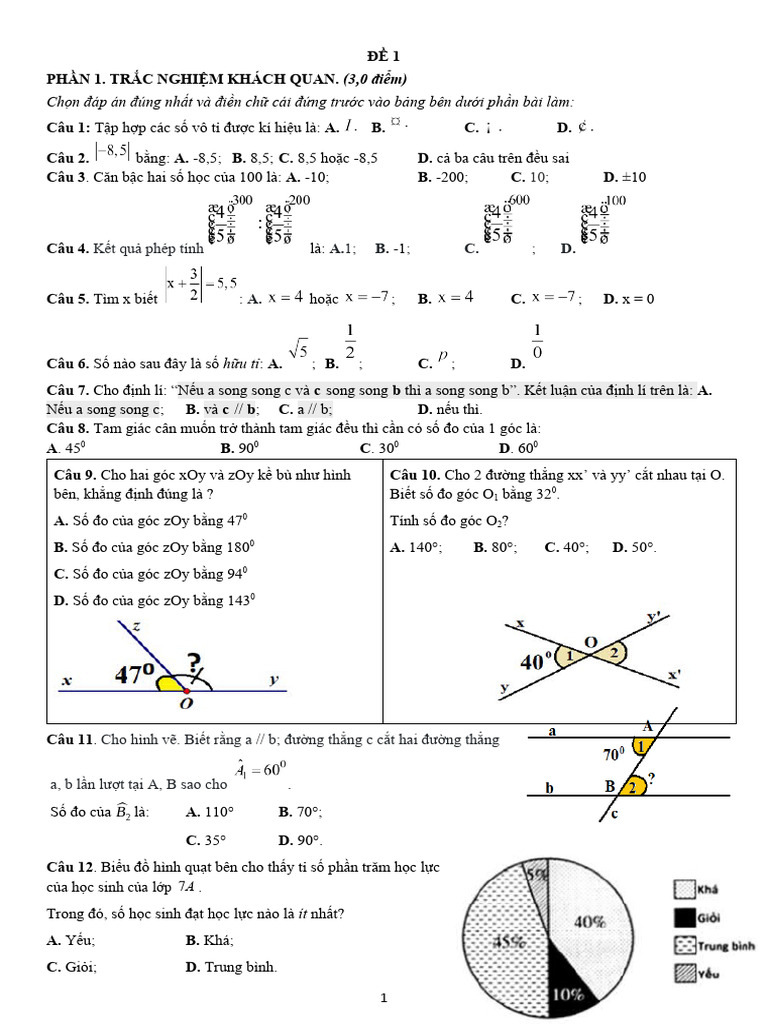KIEM TRA Giua Ki Toan 7 Kntt | PDF