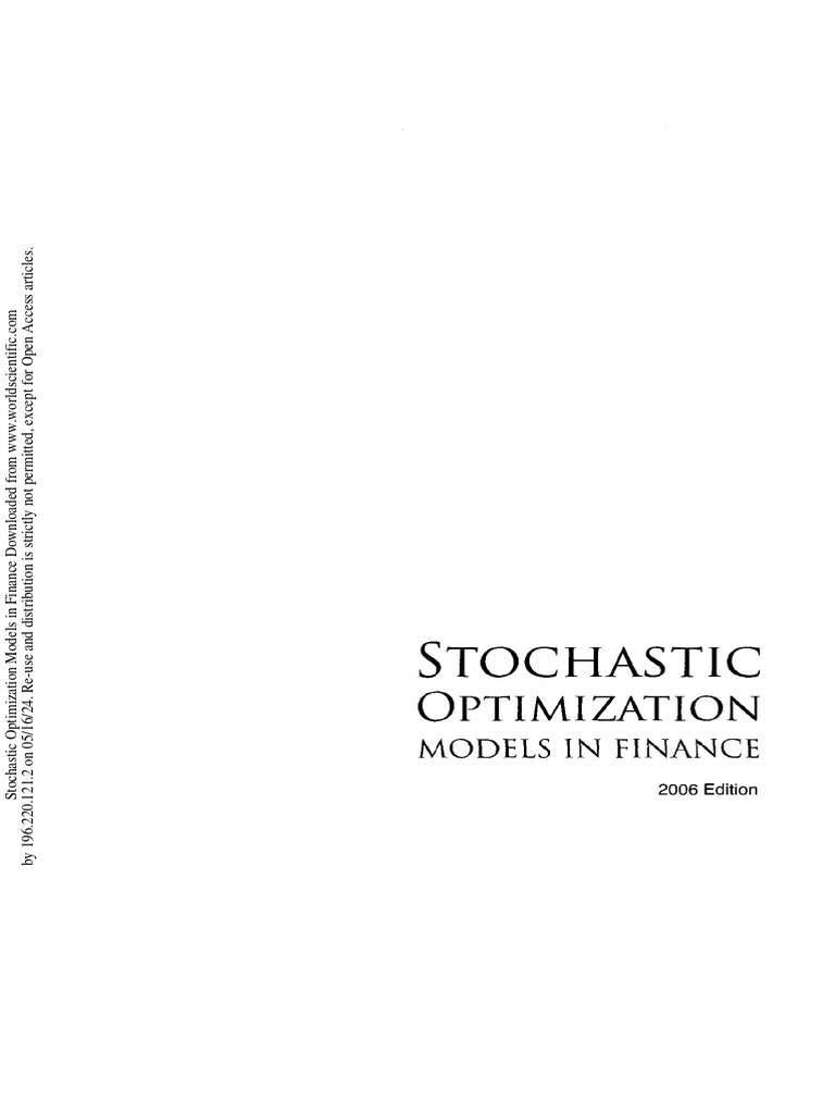 2012 Front Matter | PDF | Modern Portfolio Theory | Mathematical Optimization