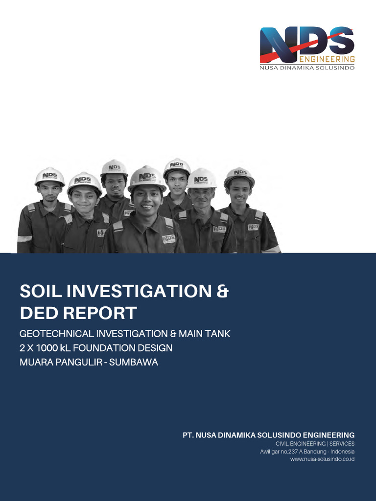 Soil Investigation & DED Report | PDF | Geotechnical Engineering | Civil Engineering