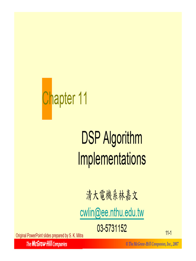 ch11 DSP | PDF | Discrete Fourier Transform | Matrix (Mathematics)