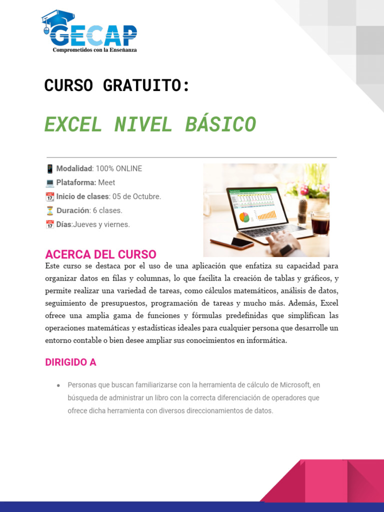 Brochure - Excel Nivel Basico | PDF Brochure - Excel Nivel Basico | PDF