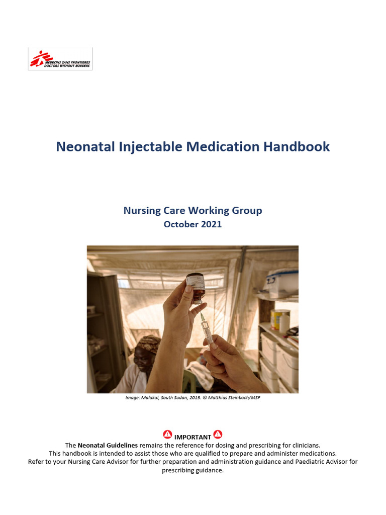 22 1 en Neonatal Injectable Medication Handbook NCWG v2 2021 | PDF ...
