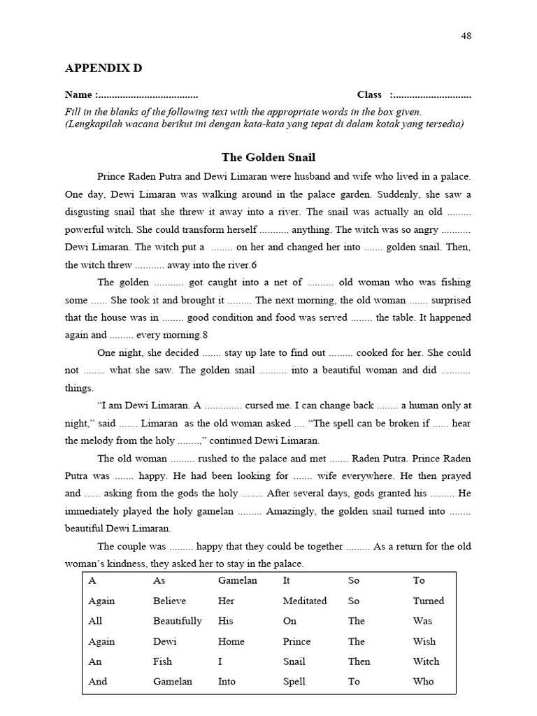 Appendix D | PDF | Fairy Tales | Traditional Stories Appendix D | PDF | Fairy Tales | Traditional Stories