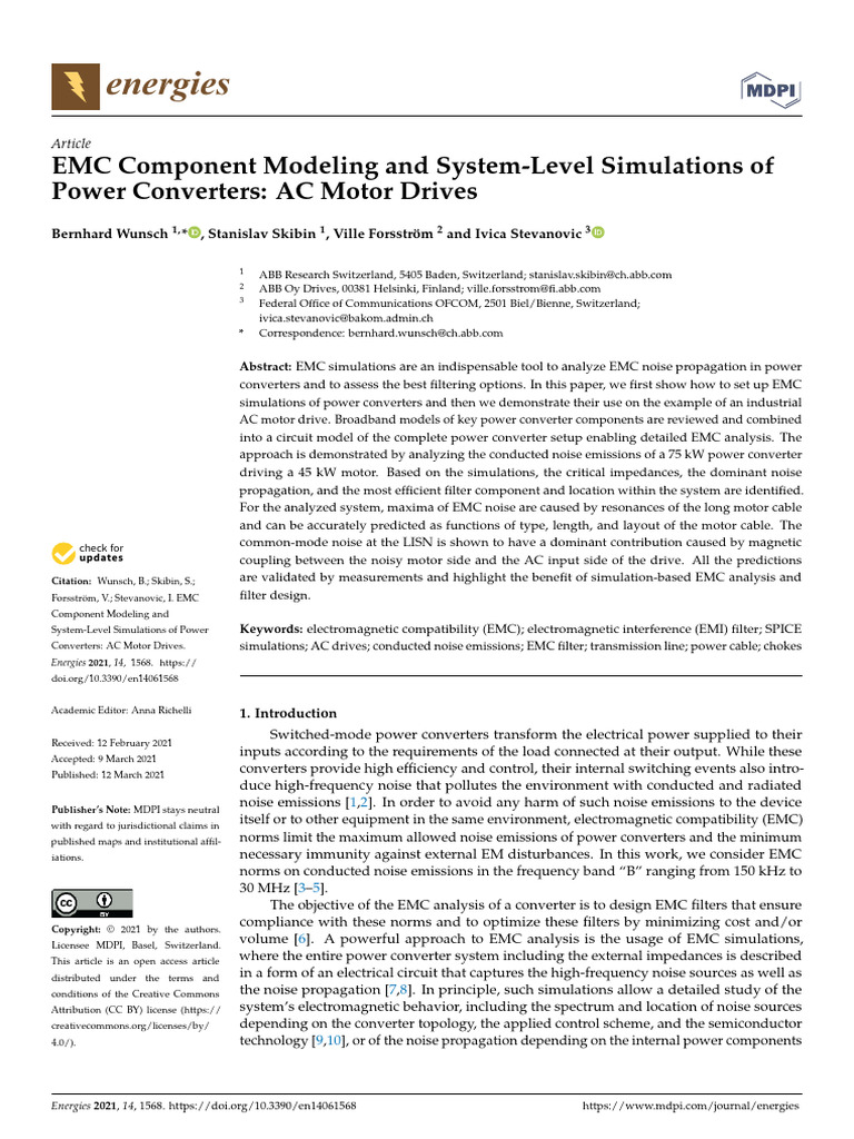 Emc Component Modeling and System Level Simulations of Power 40uboresco ...