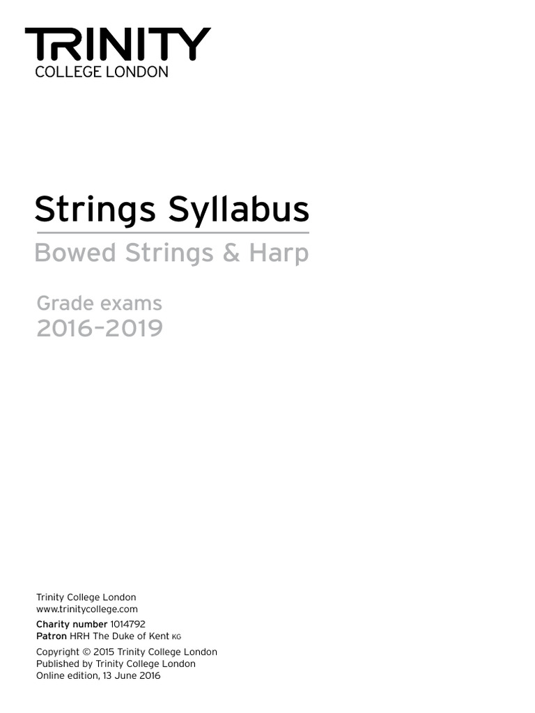 Strings Syllabus 2016-19 (Online Edition) | PDF | String Instruments ...