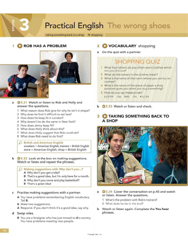 English File 4th Edition Pre Intermediate 45 50pag | PDF