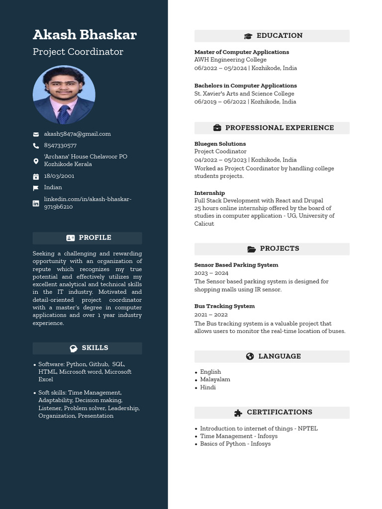Akash Bhaskar | PDF | Computer Science | Software