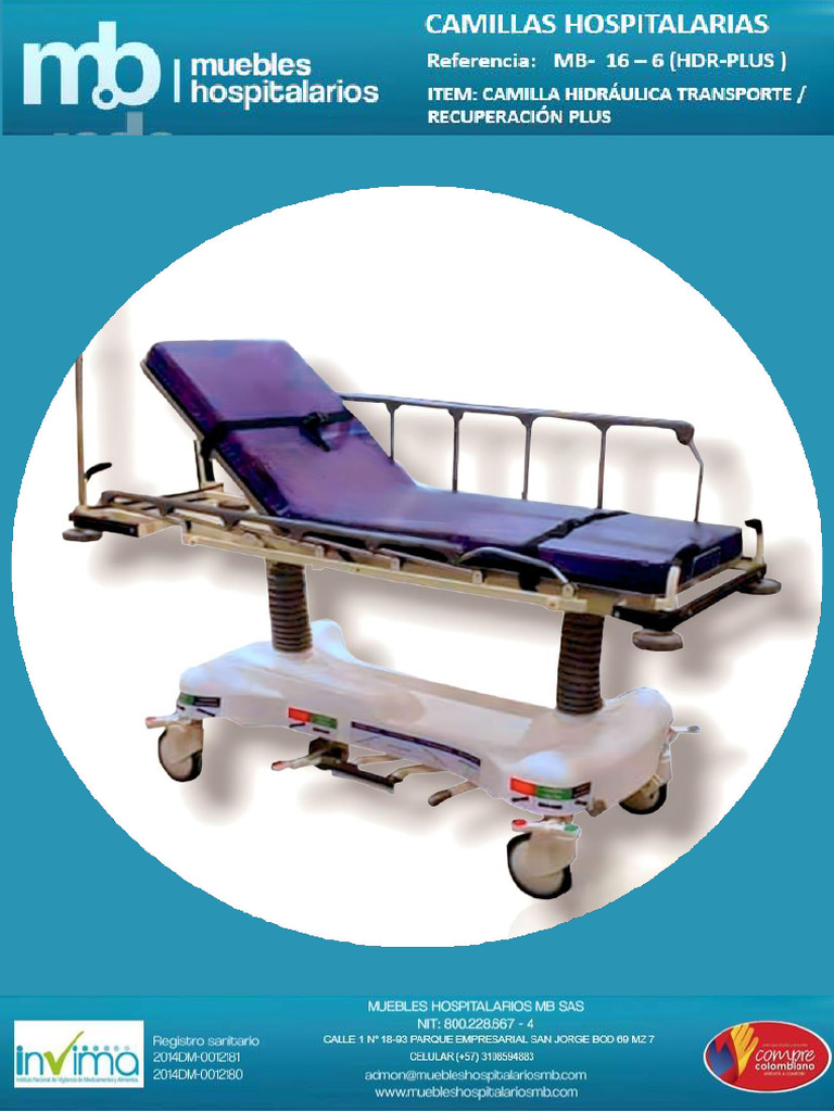 Camilla Hidraulica MB | PDF | Neumático | Pistón