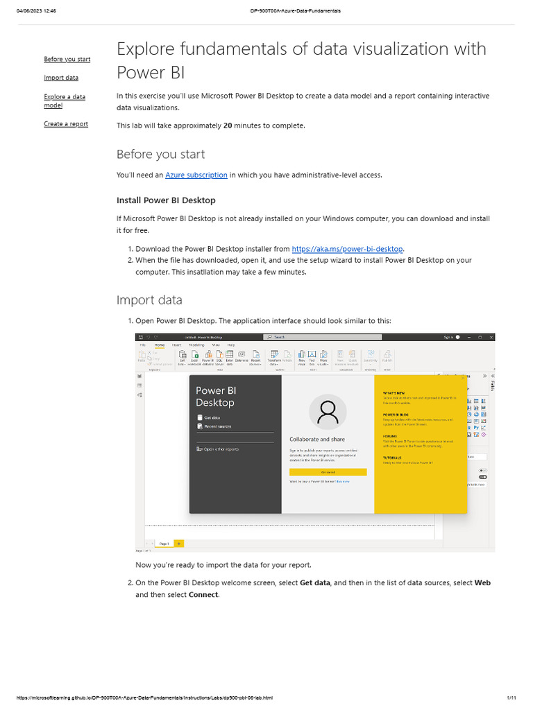 5TPN°_05_DP-900_Explore fundamentals of data visualization withPower BI ...