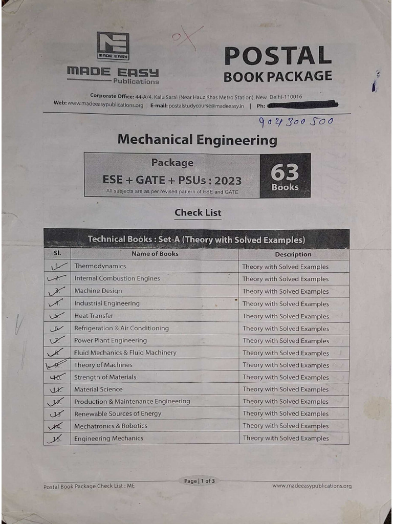 Made Easy Postal Package Checklist | PDF