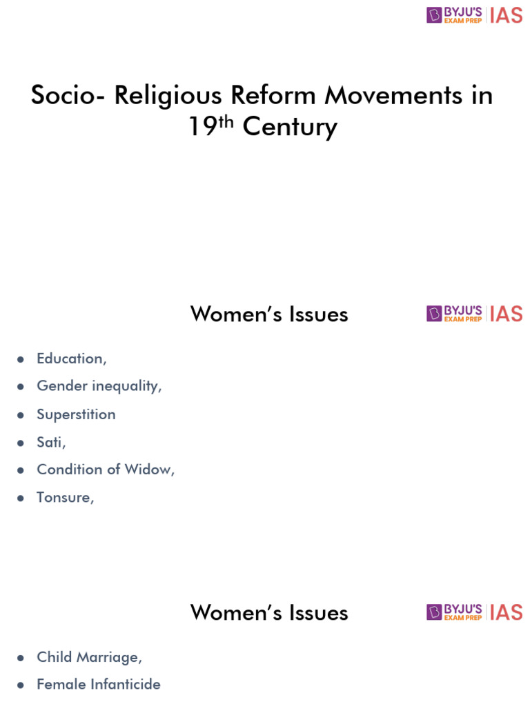 19th Century Socio-Religious Reforms | PDF | Indian Religions