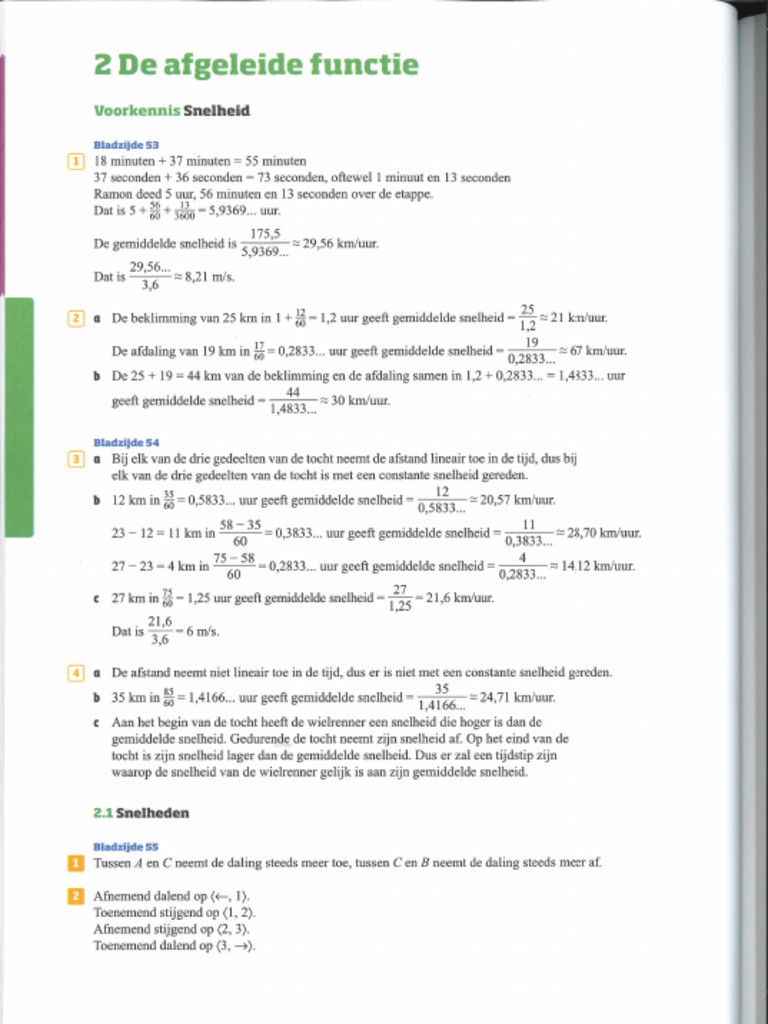 Getal en Ruimte VWO Wiskunde B Hoofdstuk 2 Uitwerkingboek | PDF