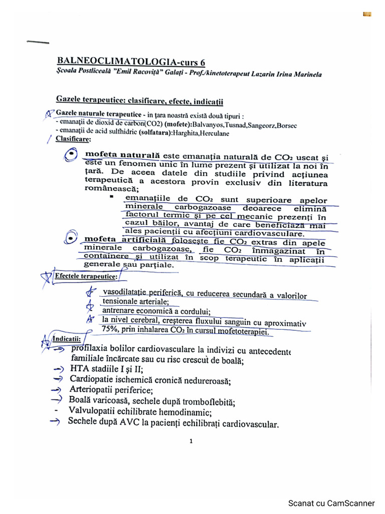 Curs 6-Gazele Terapeutice | PDF