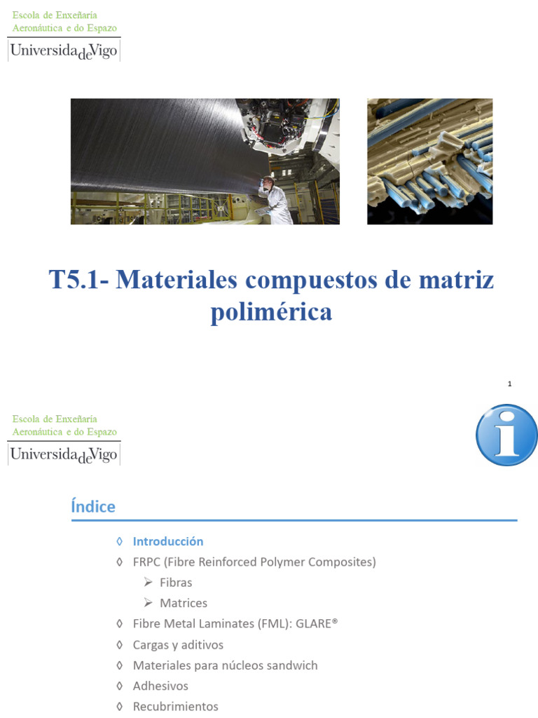 Tema 5- Materiales Compuestos Matiz Polimérica-1 | Descargar gratis PDF | Material compuesto ...