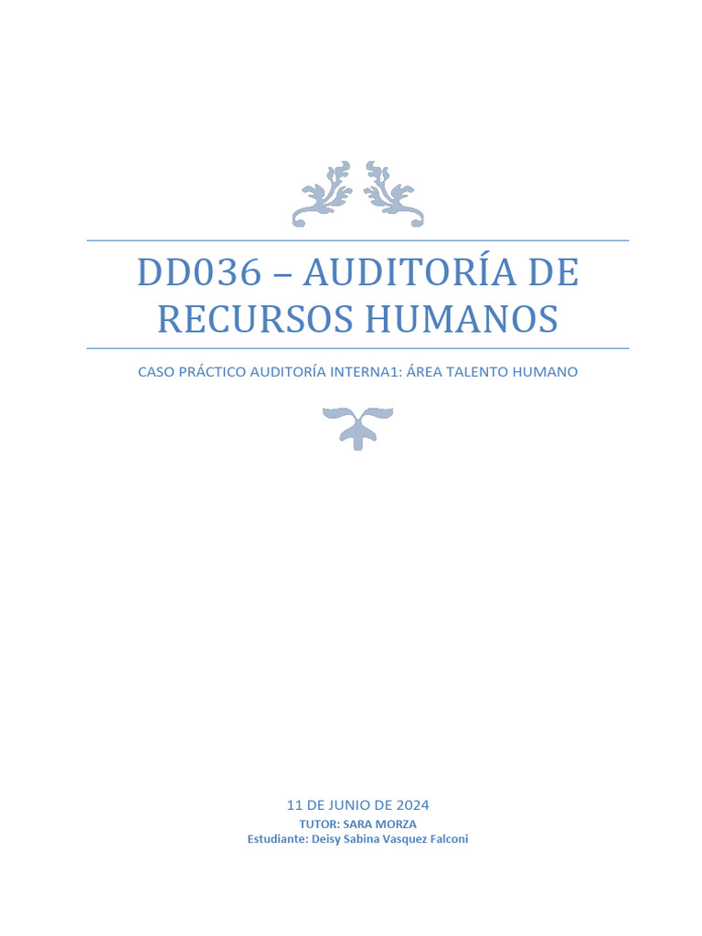 Dd036 CP Co Esp v1r0 DVF | PDF | Auditoría | Contralor