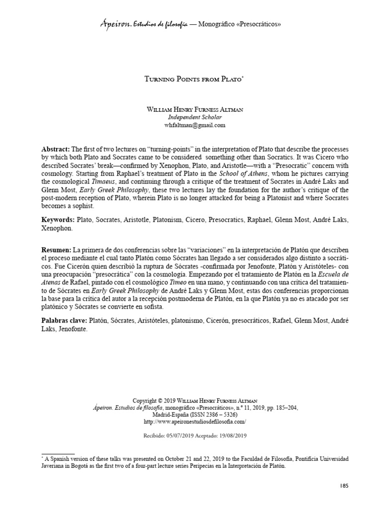 8utDgP1sTxmXWXzF0jtI - Turning Points From Plato - Two Lectures - Plato and Aristotle - Plato ...