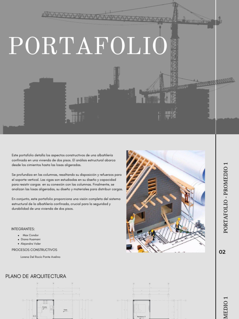 portafolio detalle constructivo 1 | Descargar gratis PDF | Hormigón | Fundación (Ingeniería)