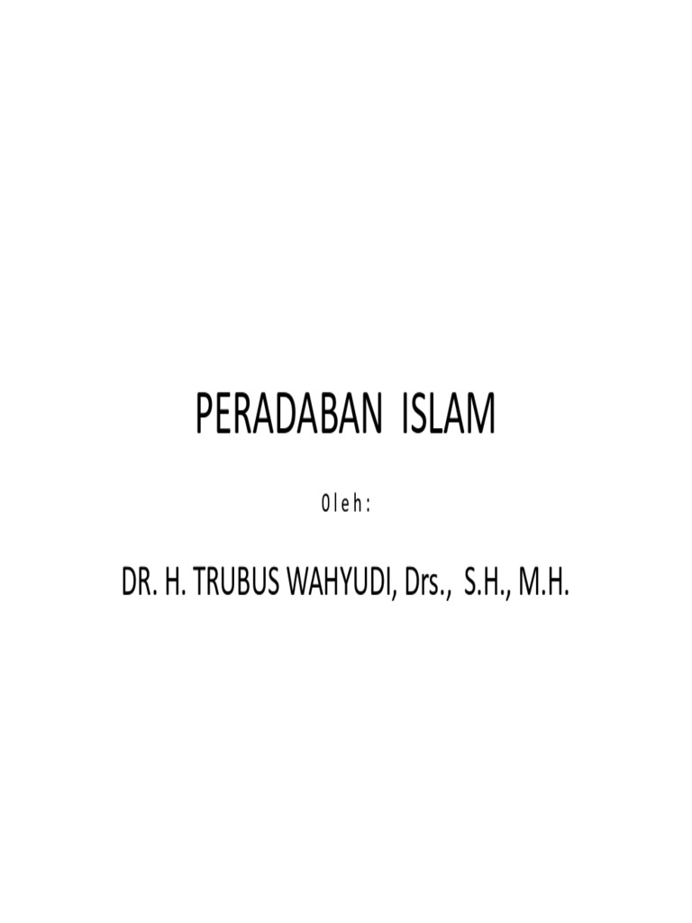 Peradaban Islam - Final Baru | PDF
