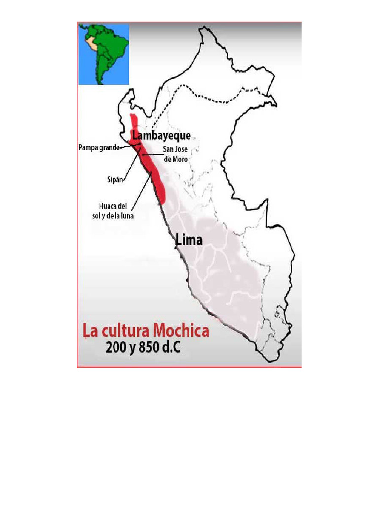 Mapa de La Cultura Moche | PDF
