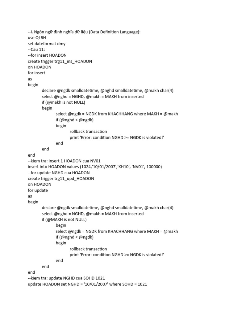 Trigger | PDF | Computer Programming | Databases