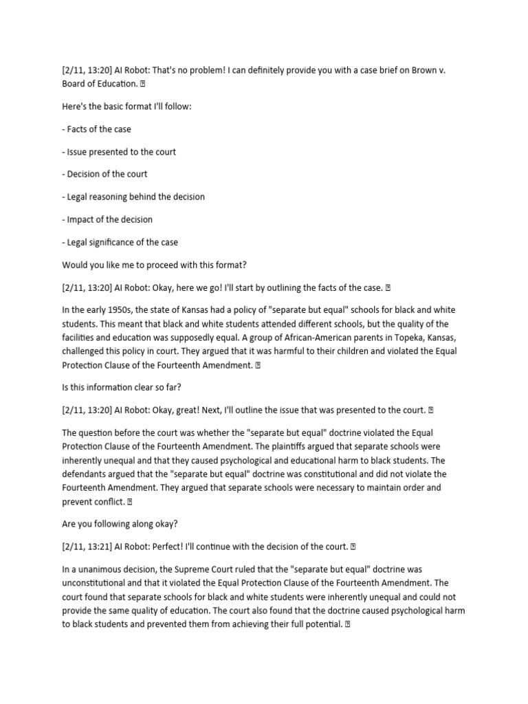 Brief | PDF | Equal Protection Clause | Fourteenth Amendment To The ...