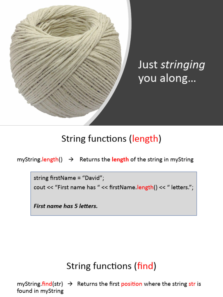 Just Stringing You Along-1 | PDF