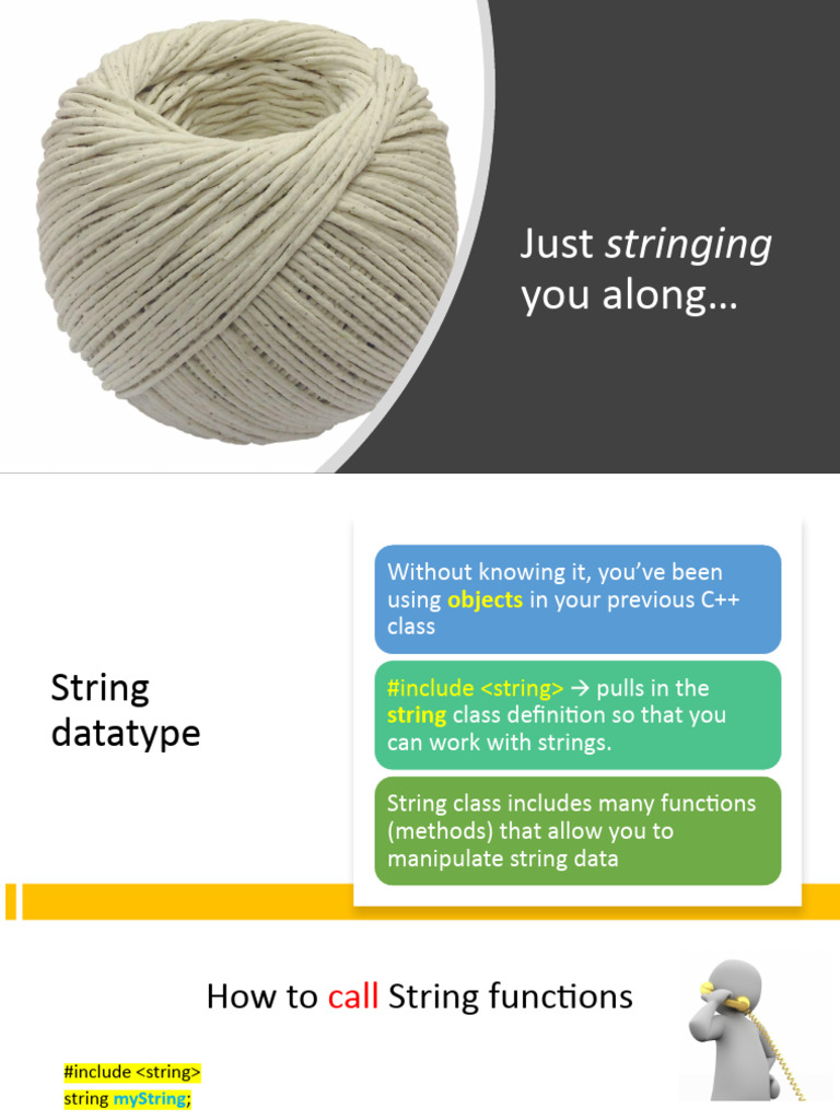 C++ String Functions Explained | PDF | String (Computer Science) | Notation