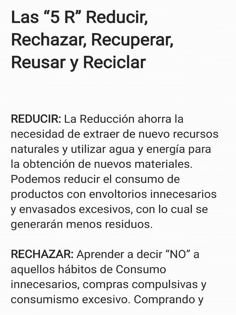 Las 5 R | PDF