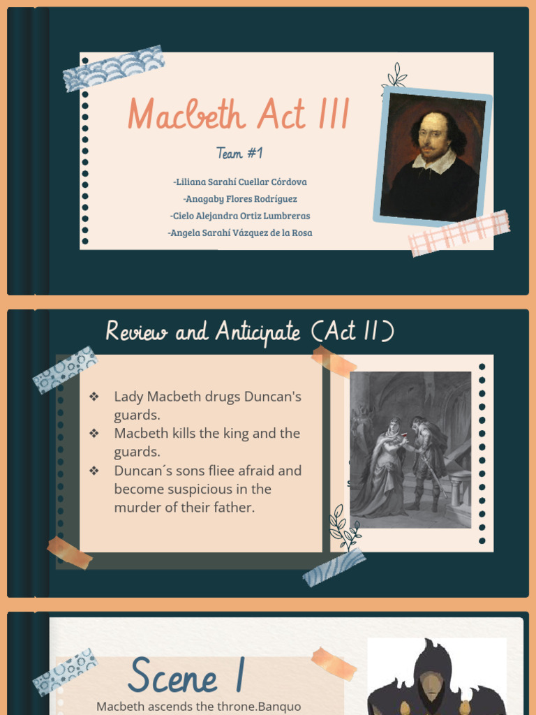 C3 Macbeth Act III Team 1 | PDF | Macbeth