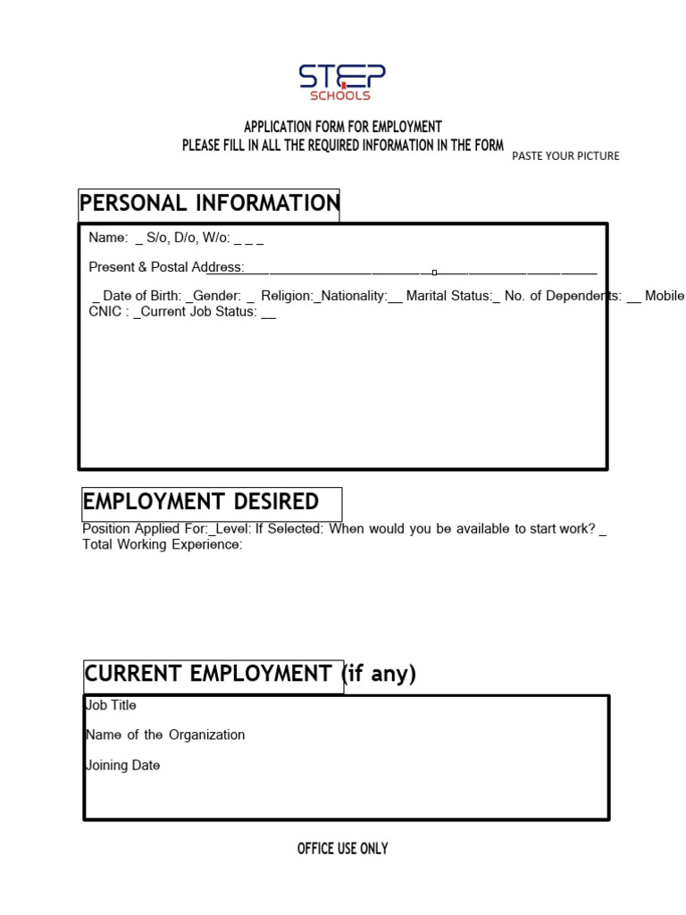 Applicant Form | PDF