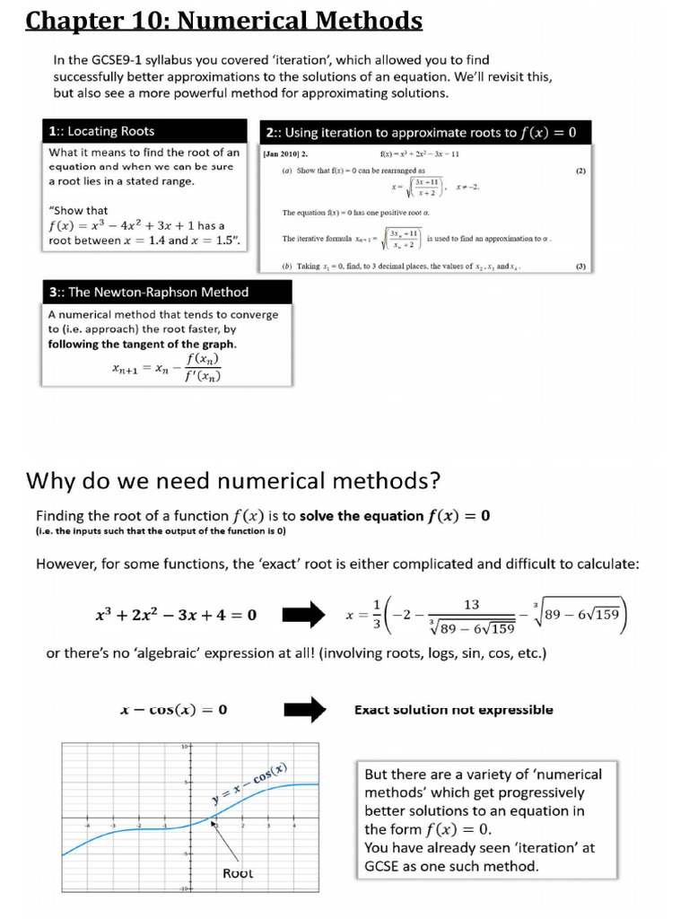 Chapter 10 - Numerical Methods (P2) | PDF