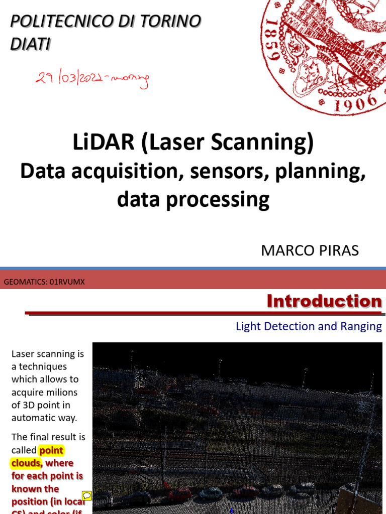 03.29.2021 - L9 - LIDAR - Part1 - 2020 | PDF | Electromagnetic ...