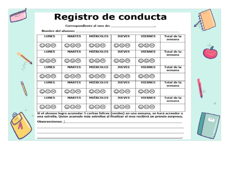 Formato de Conducta | PDF