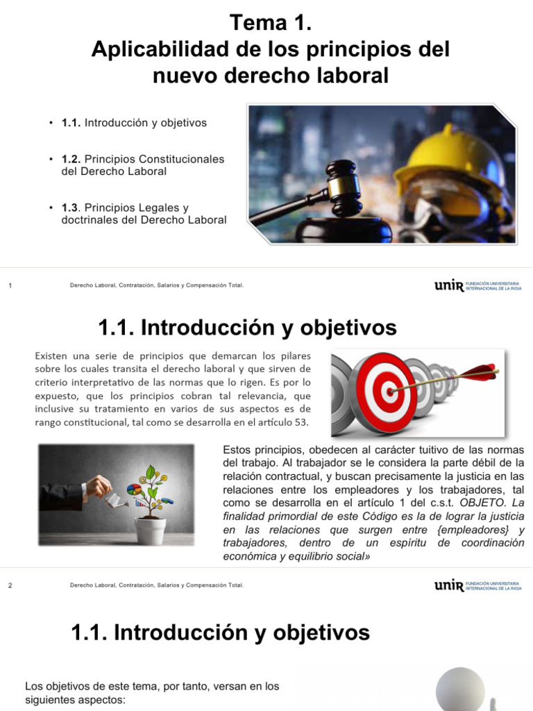 Principios Derecho Laboral | PDF | Derecho laboral | Salario