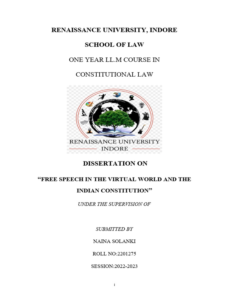 Dissertation First Draft Pdf Freedom Of Speech Human Rights