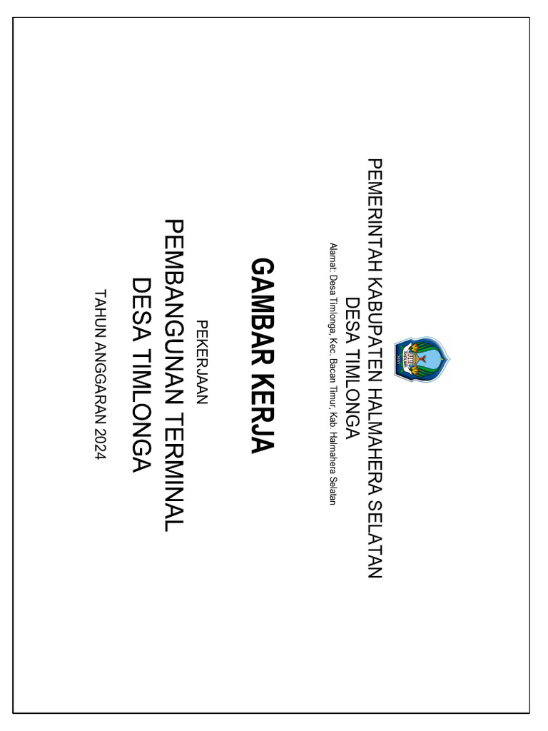 Gambar Terminal Desa Timlonga | PDF